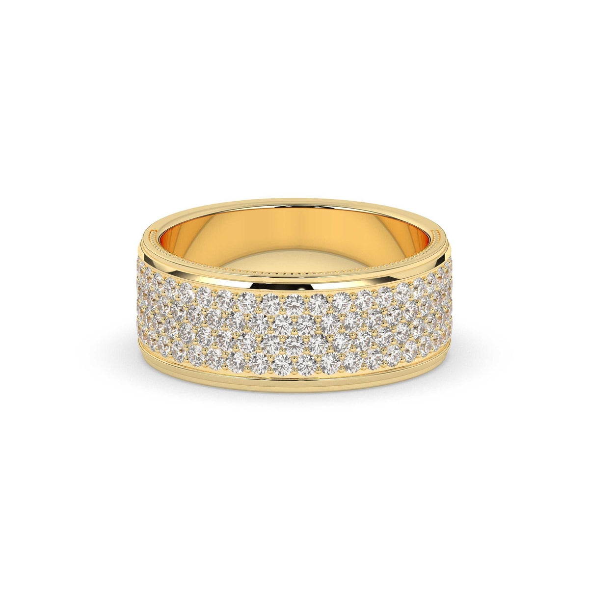 LUXURY ROUND CUT WEDDING RING – Legacy Ice